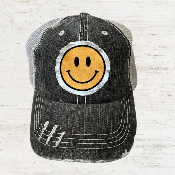 Smiley Face Hat - Etsy