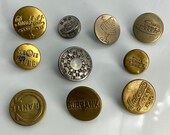 Lot 10 Old Work Clothes Overalls Antique Buttons Verbal - Etsy