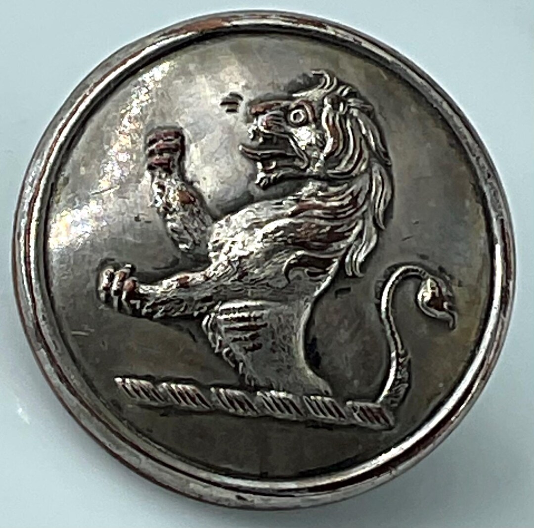 Antique British Livery Button Lion Weldon Backmark Old - Etsy
