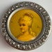 Large Color Lithograph Woman Portrait Metal Antique Button Old - Etsy