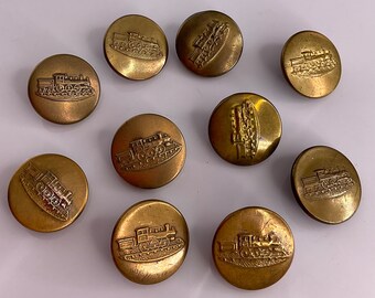 Train Buttons - Etsy