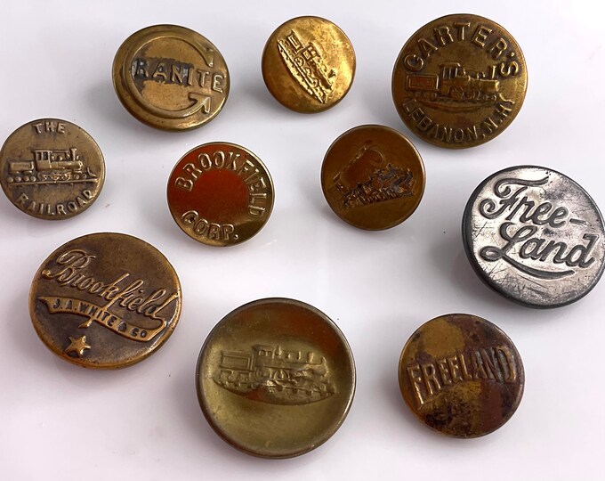 Lot 10 Old Work Clothes Overalls Antique Buttons Verbal - Etsy