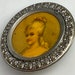 Large Color Lithograph Woman Portrait Metal Antique Button Old - Etsy