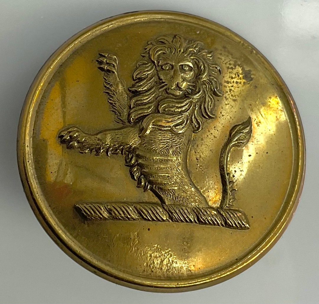 Antique British Livery Button Lion Firmin Backmark Old - Etsy