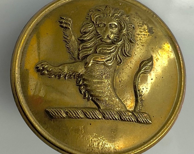 Antique British Livery Button Lion Firmin Backmark Old - Etsy