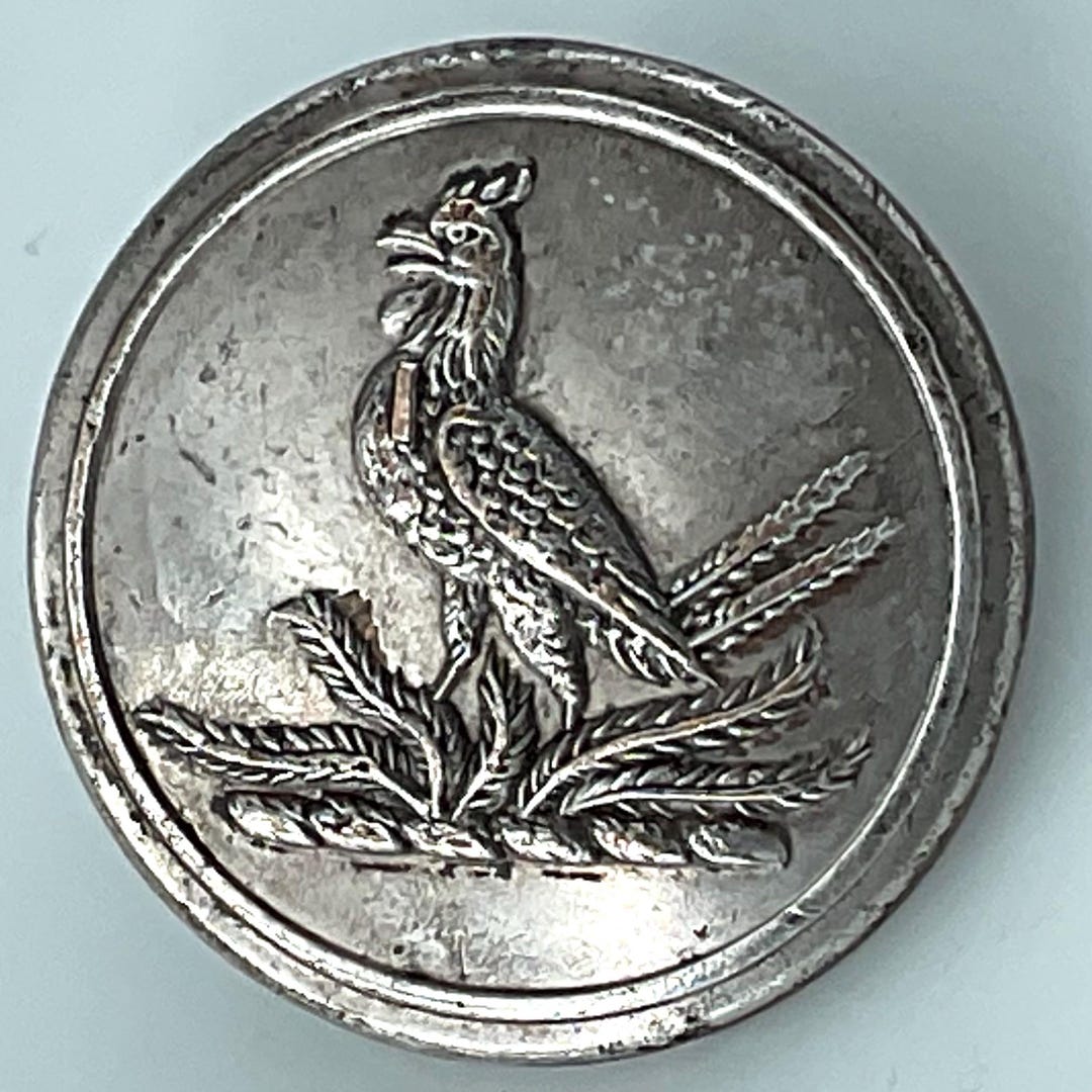 Antique British Livery Button Rooster Bantam Cockerel Bird Lord ...