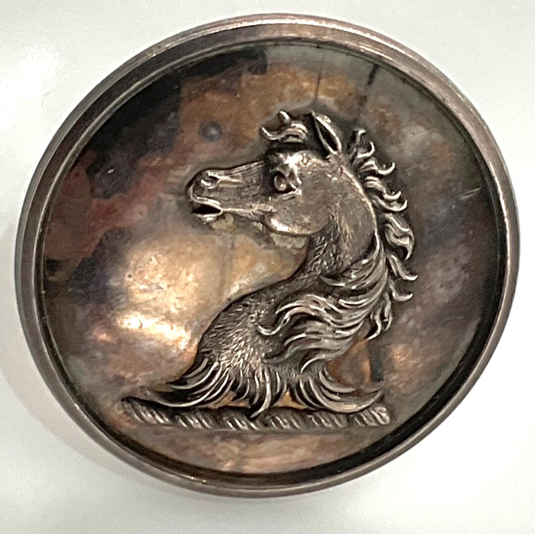 Antique British Livery Button Horse Firmin Back Mark Old - Etsy