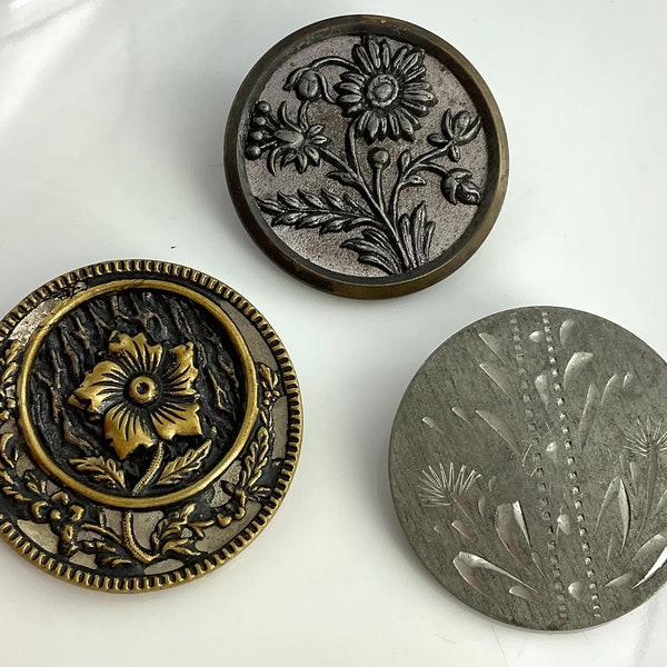 Large Antique Buttons - Etsy