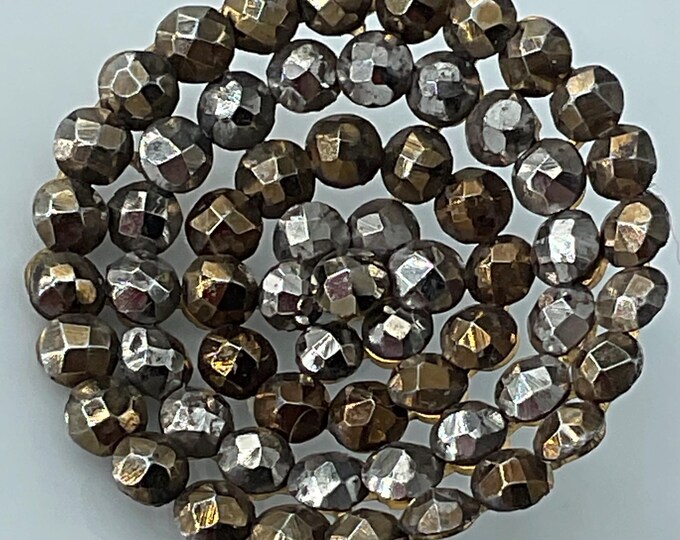 Original Color Tint Cut Steel Metal Openwork Antique Medium Button Old ...