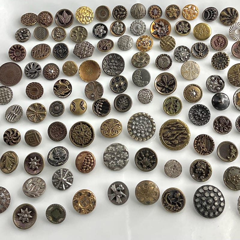 Metal Buttons - Etsy