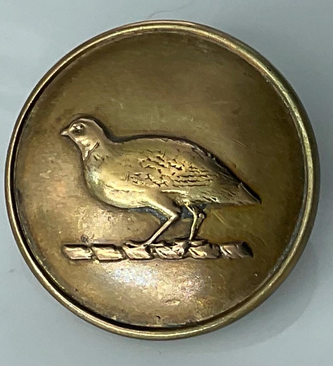 Antique British Livery Button Game Bird Firmin Backmark Old - Etsy