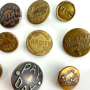 Lot 10 Old Work Clothes Overalls Antique Buttons Verbal - Etsy