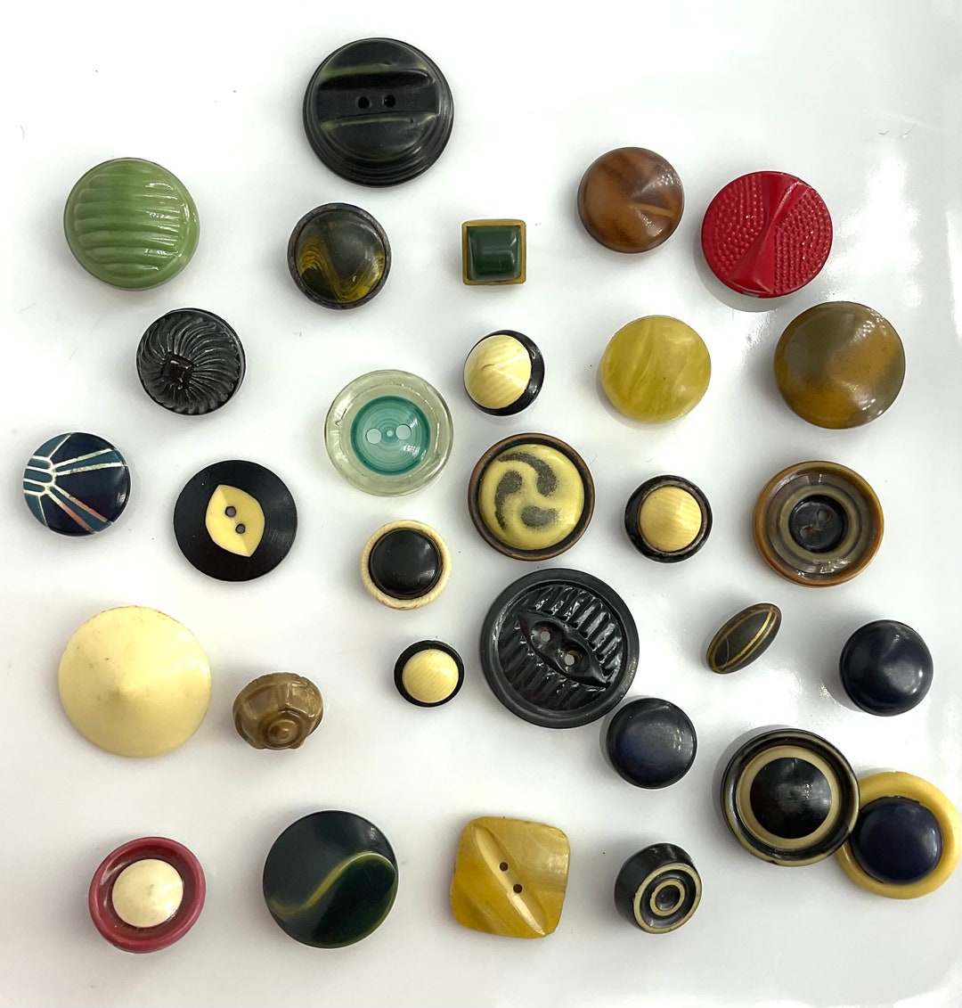 Bulk Lot 30 Old Celluloid Vintage Buttons Variety Small Medium - Etsy