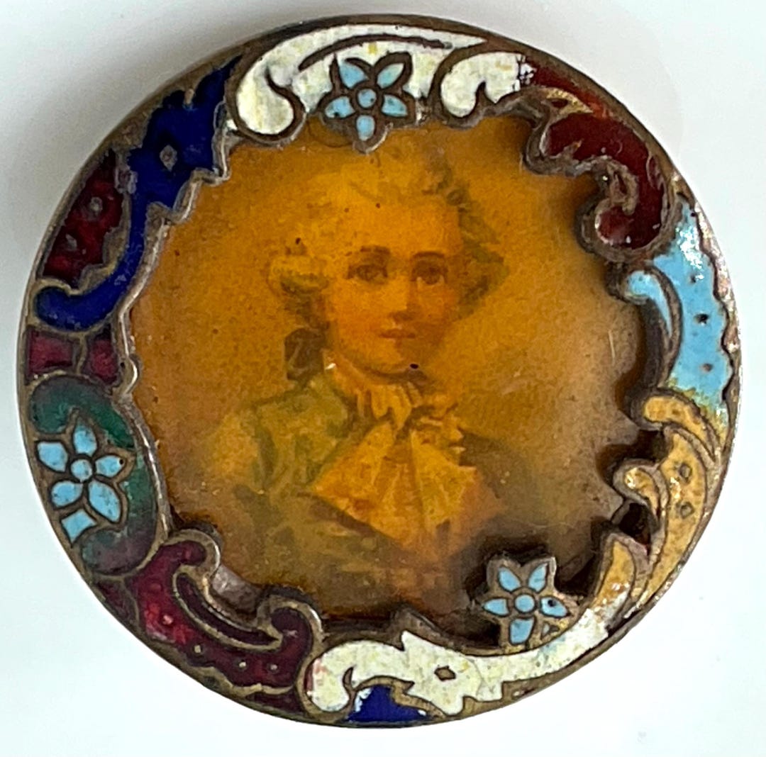 Count Ferson Color Lithograph Rococo Colorful Enamel Border Medium ...