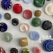 Lot 60 Vintage Medium Small Size Colorful Glass Buttons Shapes Variety ...
