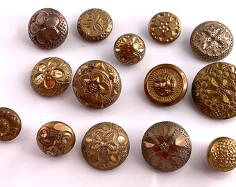 Antique Gold Buttons - Etsy