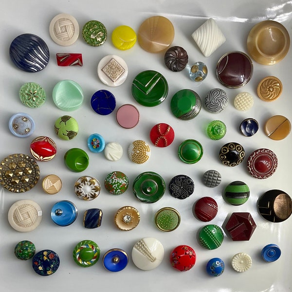 Glass Buttons - Etsy