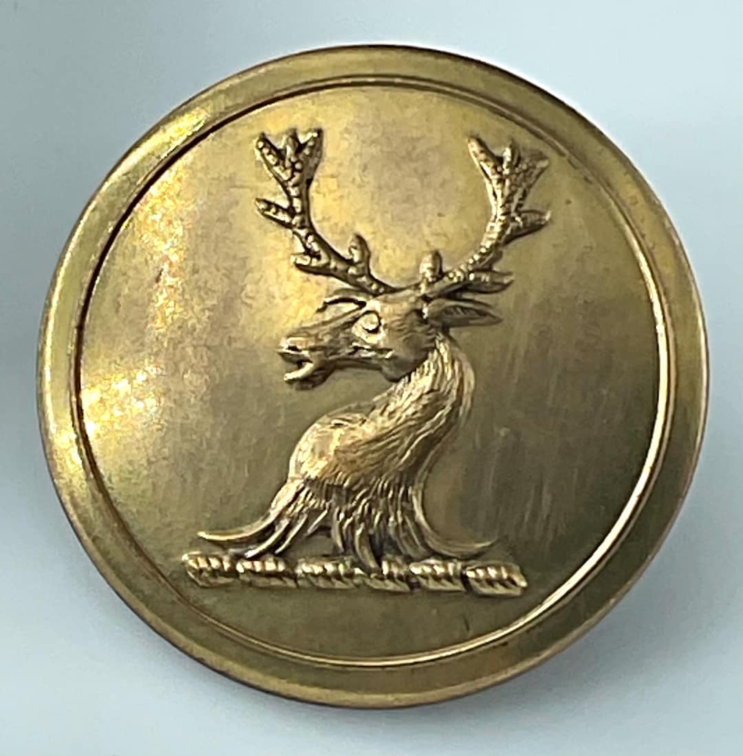 Antique British Livery Button Deer Stag Hart Sherlock Back Mark Old - Etsy