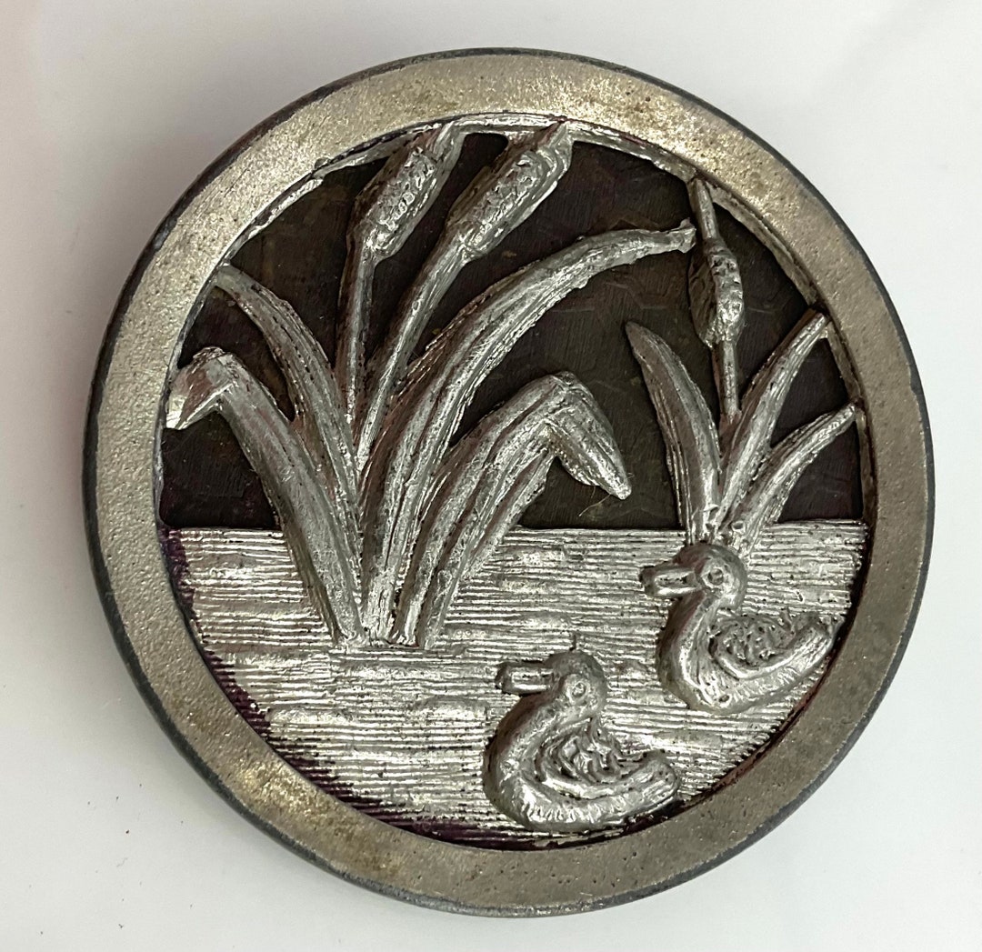 Ducks Bird Cattails Duck Pond Water Large Antique Picture - Etsy