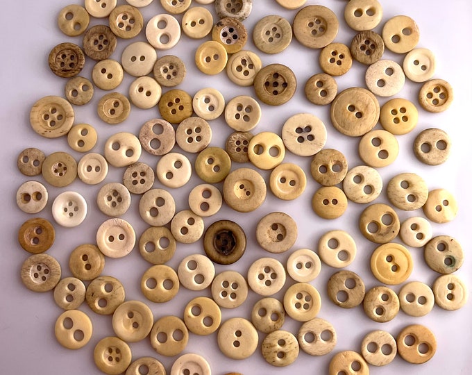 Lot 107 Antique Bone Underwear Buttons Old Utilitarian Civil - Etsy