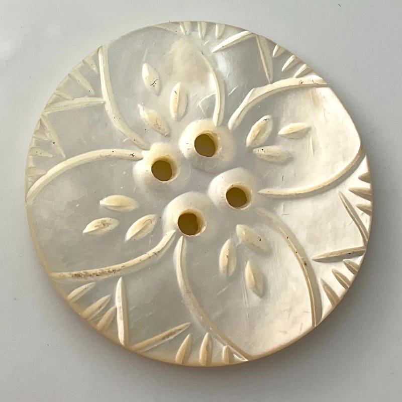 Large Floral Buttons - Etsy