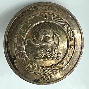Antique British Livery Button Elephant Animal Belt Motto Firmin ...