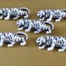 Set 5 Large White Tiger Wild Cat Buttons Novelty Realistic Shape ...