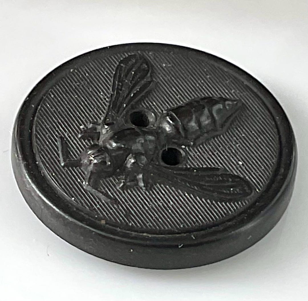 Goodyear Hard Rubber Wasp Insect Antique Button Backmark Old Medium - Etsy