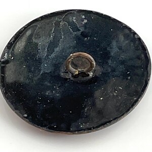 Vintage Enamel Medium Button Red White Black Counter Enameled - Etsy