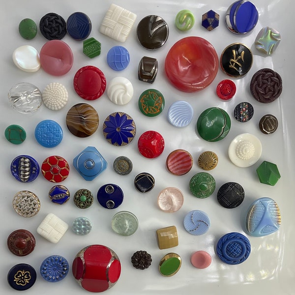 Glass Buttons - Etsy
