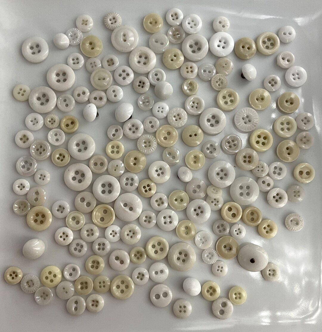 Lot 156 Antique White Beige Ecru off White China Buttons Old - Etsy UK