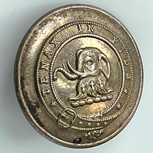 Antique British Livery Button Elephant Animal Belt Motto Firmin ...