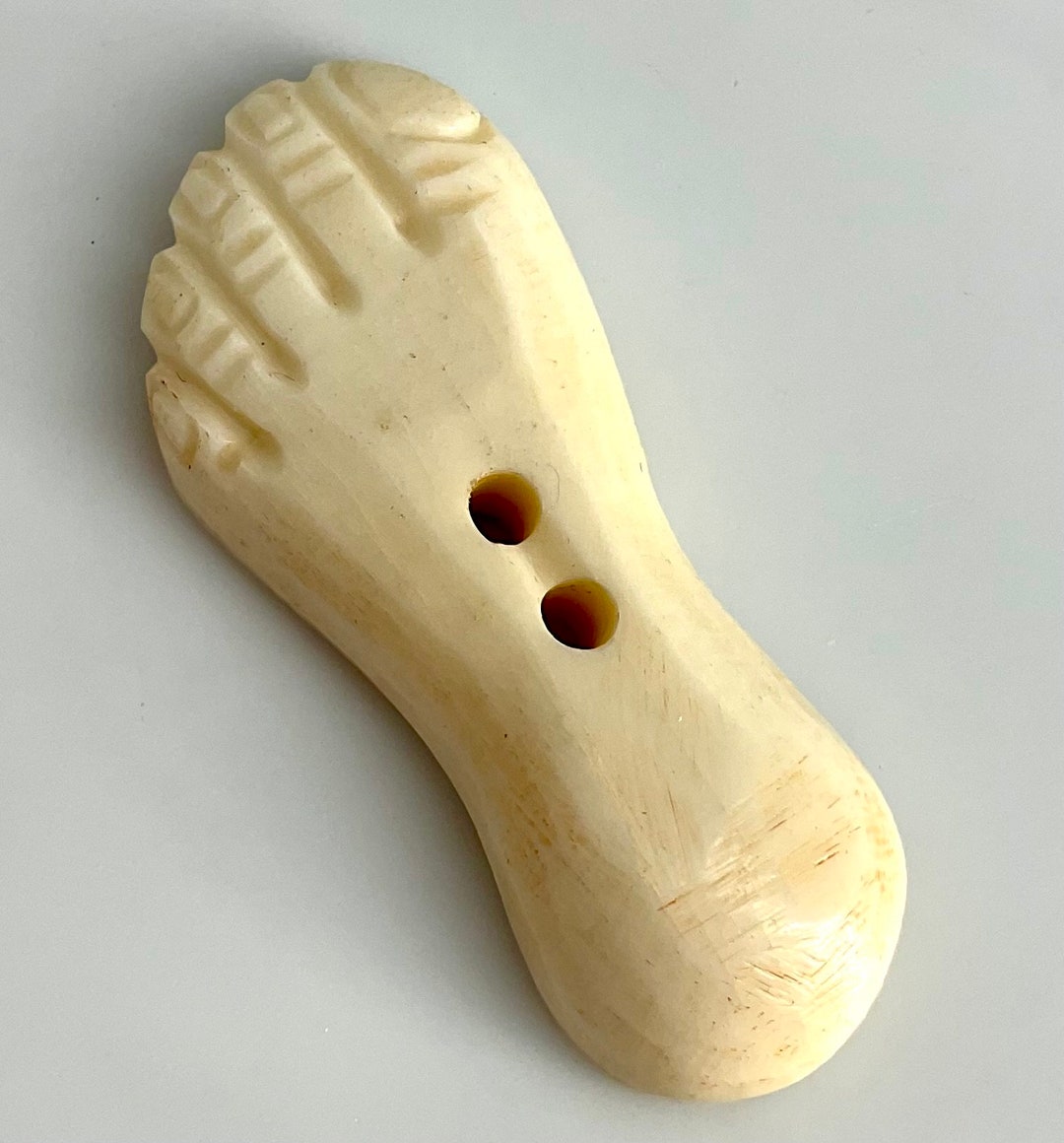 Carved Foot Realistic Shape Body Part Vintage Button Large Unusual - Etsy