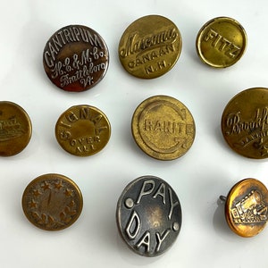 Lot 10 Old Work Clothes Overalls Antique Buttons Verbal - Etsy