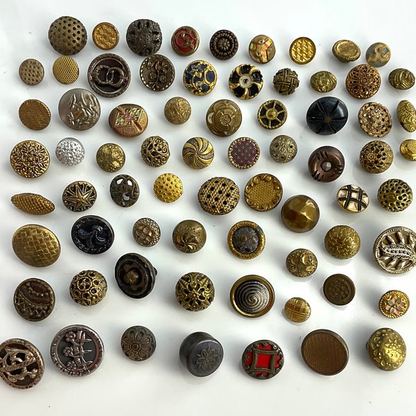 Tiny Antique Buttons - Etsy