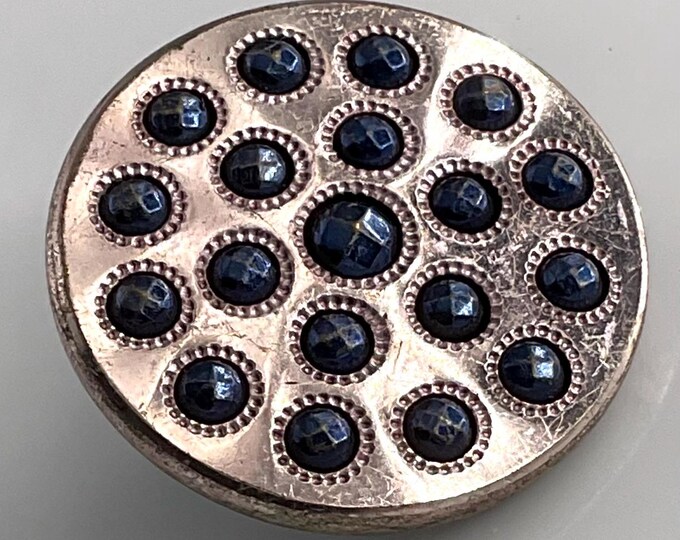 Antique Enamel Openwork Metal Flower Button Old Medium - Etsy