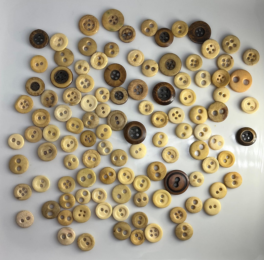 Lot 107 Antique Bone Underwear Buttons Old Utilitarian Civil War Era - Etsy