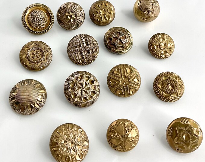 Lot 10 Old Work Clothes Overalls Antique Buttons Variety Verbal ...