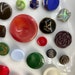 Lot 60 Vintage Medium Small Size Colorful Glass Buttons Shapes Variety ...