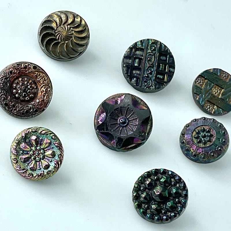 Victorian Black Buttons Lot - Etsy