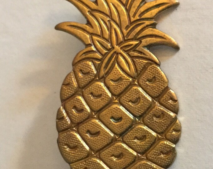 Large Metal Realistic Shape Pineapple Button Vintage Fruit - Etsy