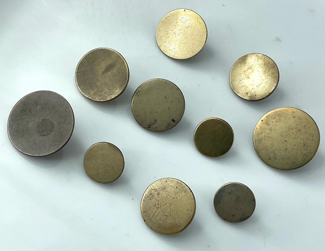 Lot 10 Antique Metal Tombac Colonial Buttons 18th Eighteenth Century - Etsy