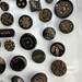 Lot 75 Antique Black Glass Gold Luster Outline Antique Buttons - Etsy