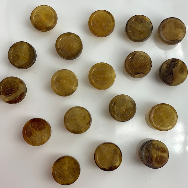 Faux Horn Buttons - Etsy