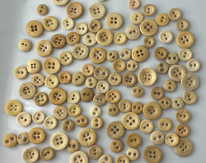 Lot 107 Antique Bone Underwear Buttons Old Utilitarian Civil War Era - Etsy
