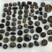 Lot 75 Antique Black Glass Gold Luster Outline Antique Buttons - Etsy