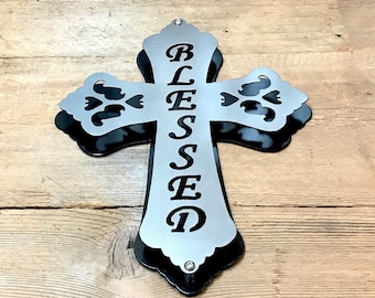 Iron Cross, Spiritual Decor, Cross Wire Figurine, Decorative Wire Cross ...