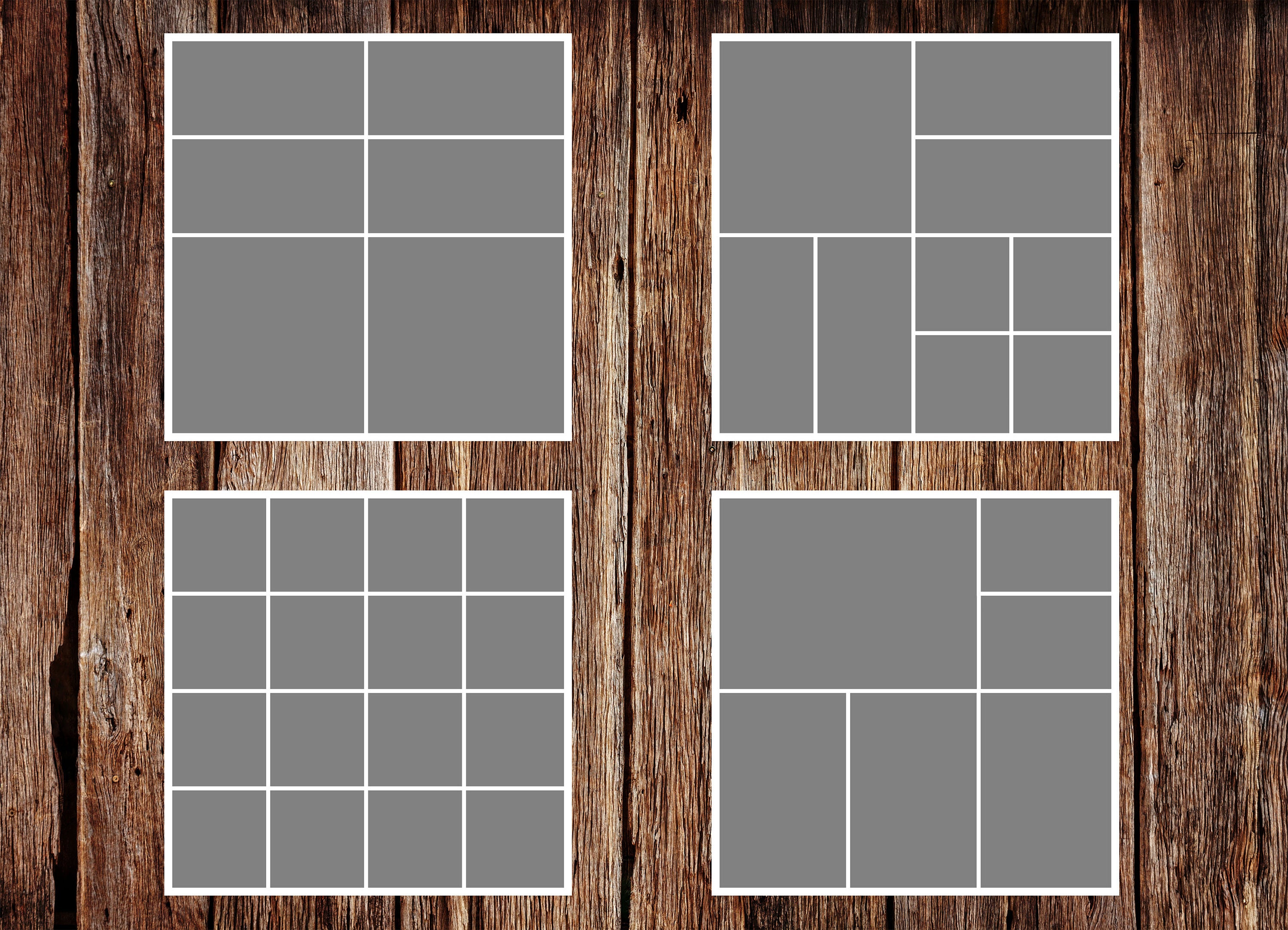 Photo Collage Template 20 X 20 Template Pack No.3 INSTANT DOWNLOAD ...