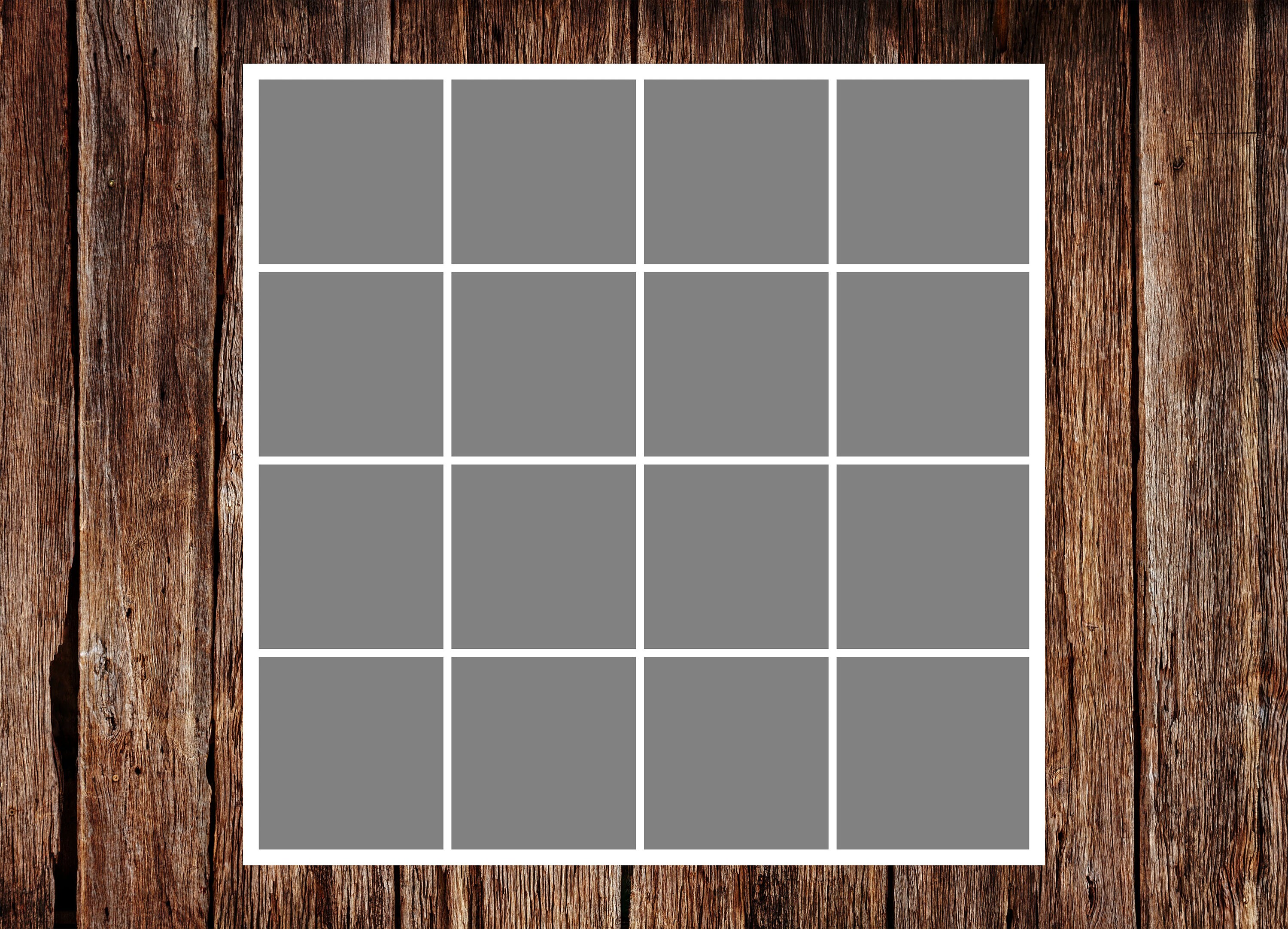Photo Collage Template 20 X 20 Template Pack No.3 - Etsy