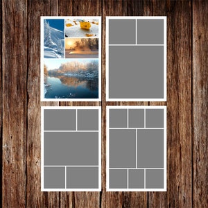 INSTANT DOWNLOAD Storyboard Template, Photo Collage Template 5 X 7 ...